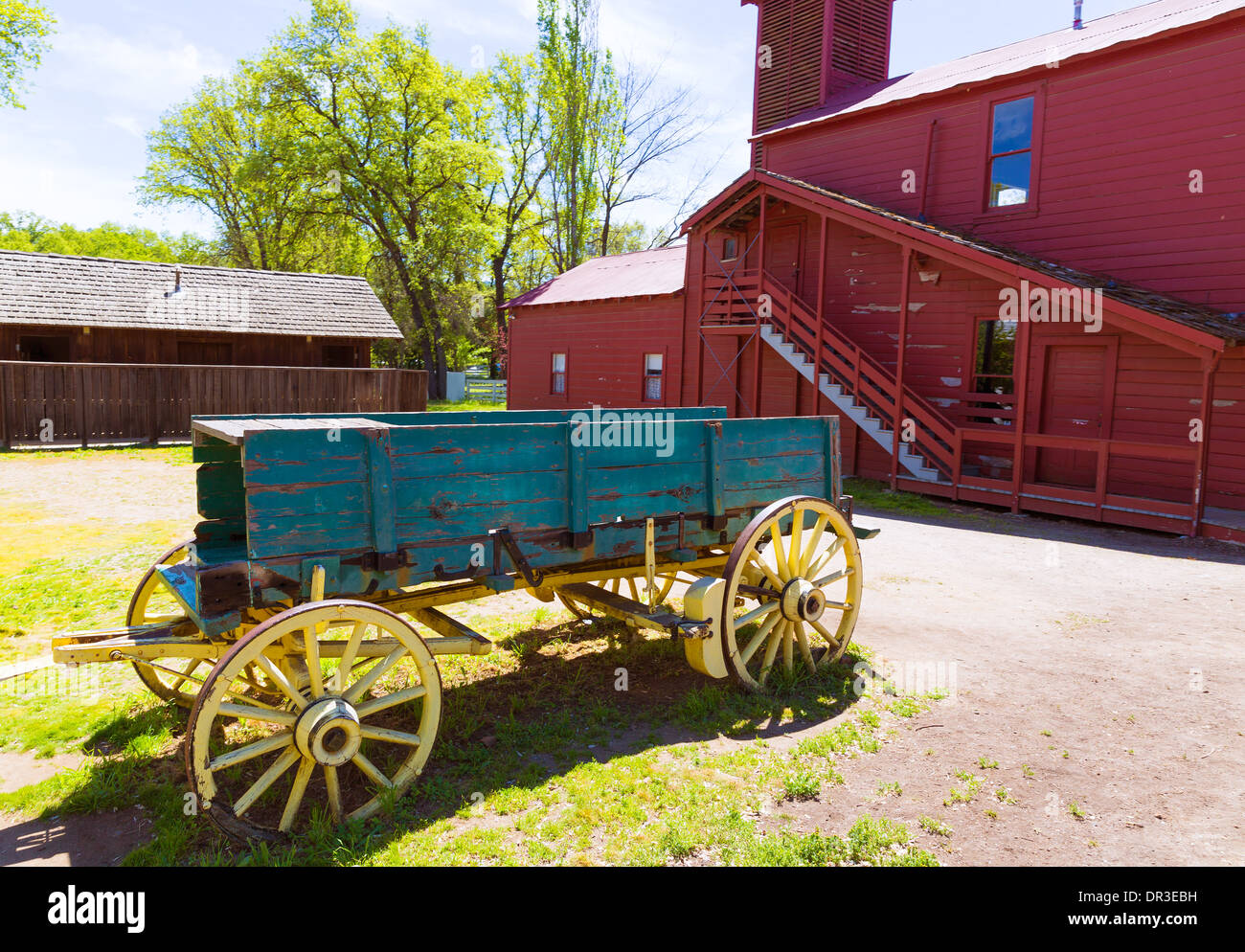 California Columbia carriage in a real old Western Gold Rush Town in ...
