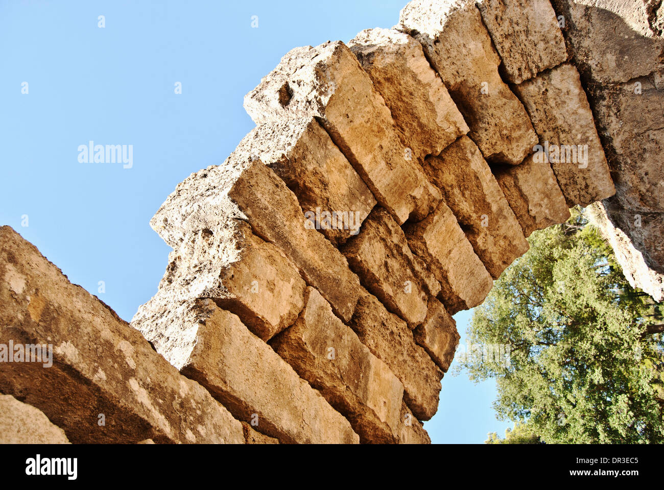 Arched entrance to the stadium of Olympia Stock Photo - Alamy