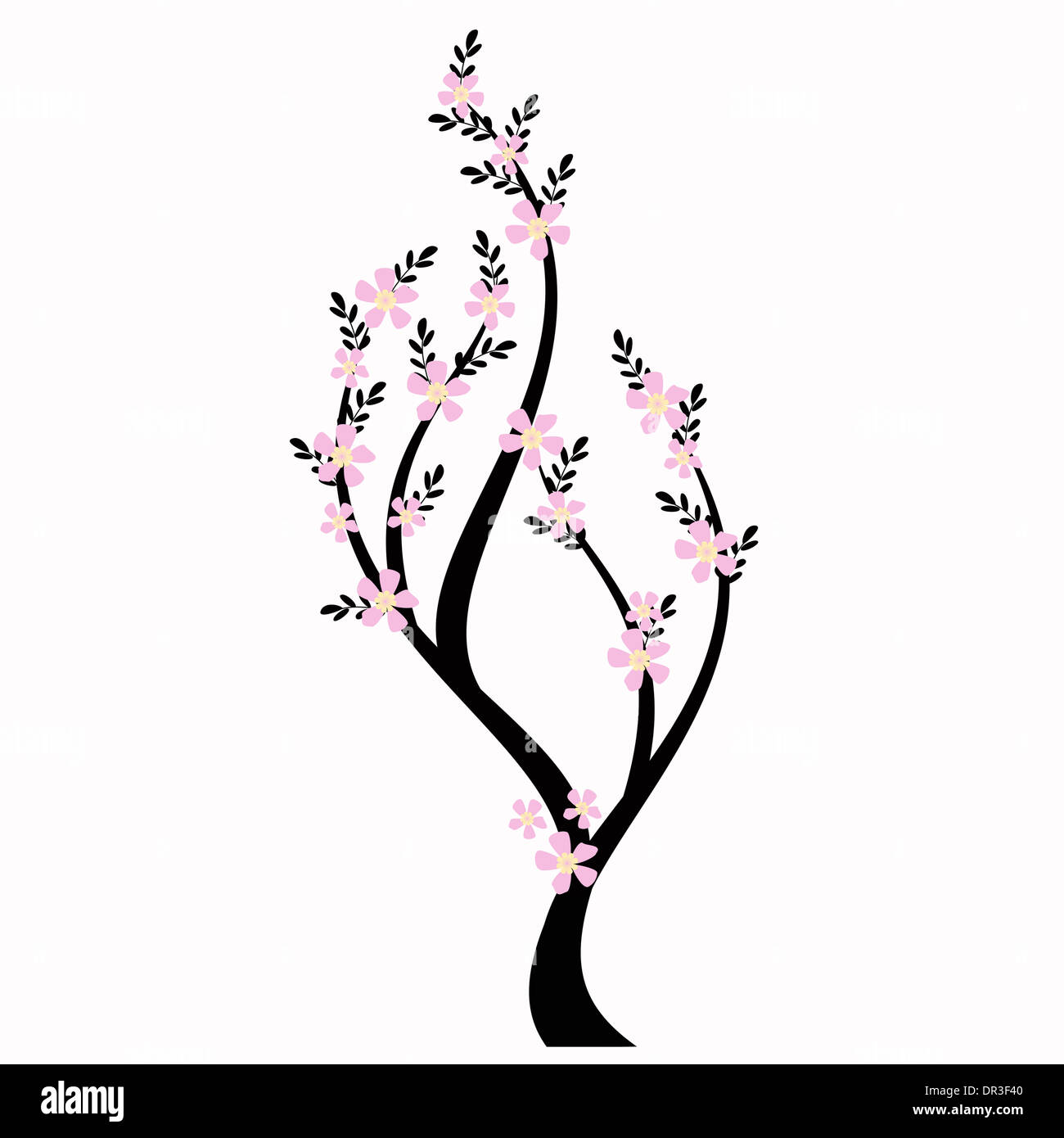 Beautiful art tree isolated on white background Stock Photo - Alamy