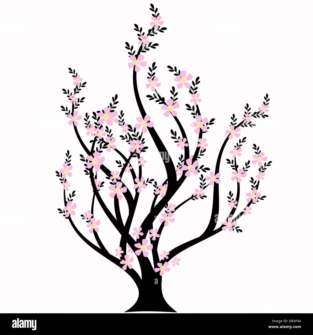 Beautiful art tree isolated on white background Stock Photo - Alamy