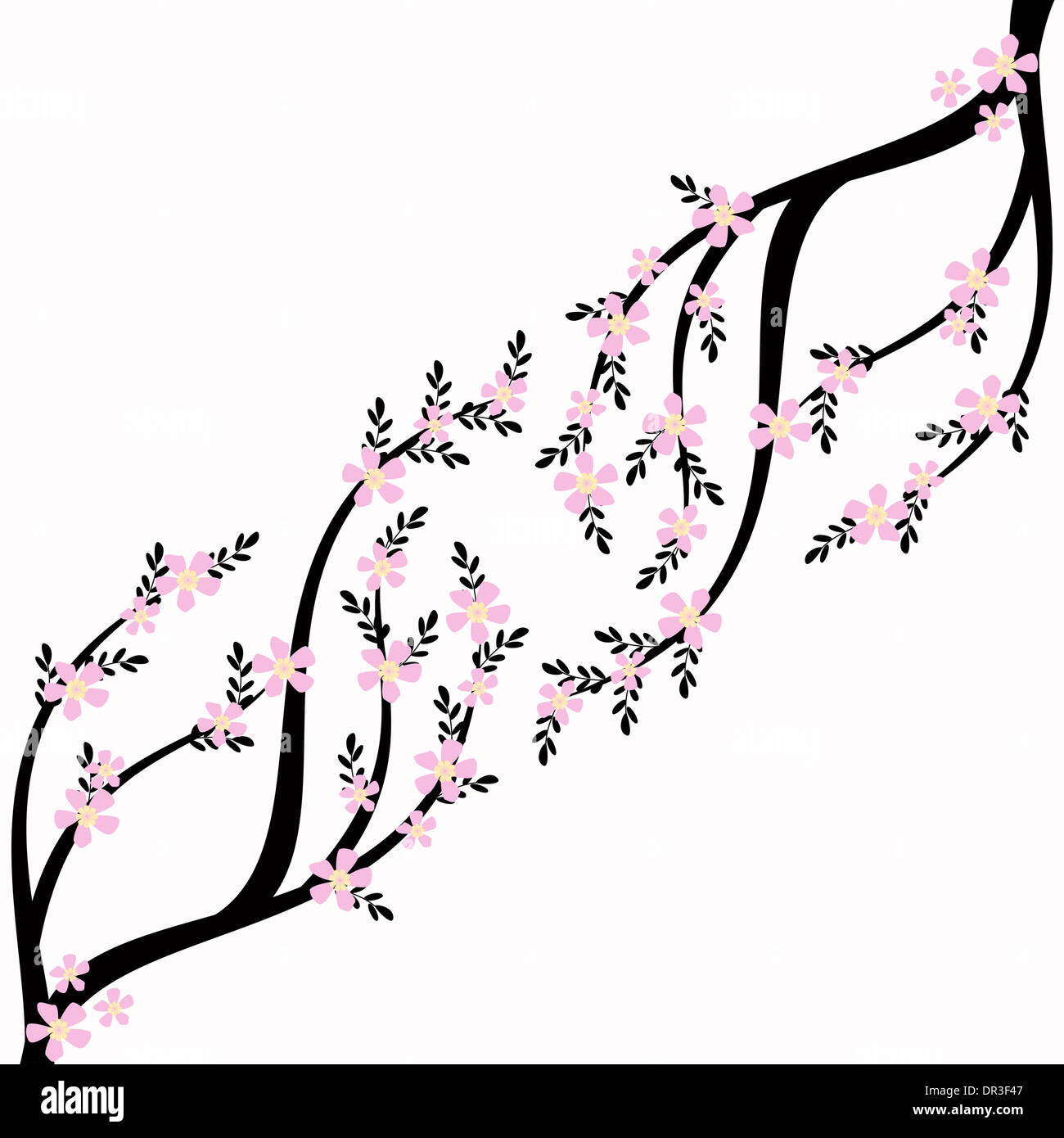 Beautiful art tree isolated on white background Stock Photo - Alamy