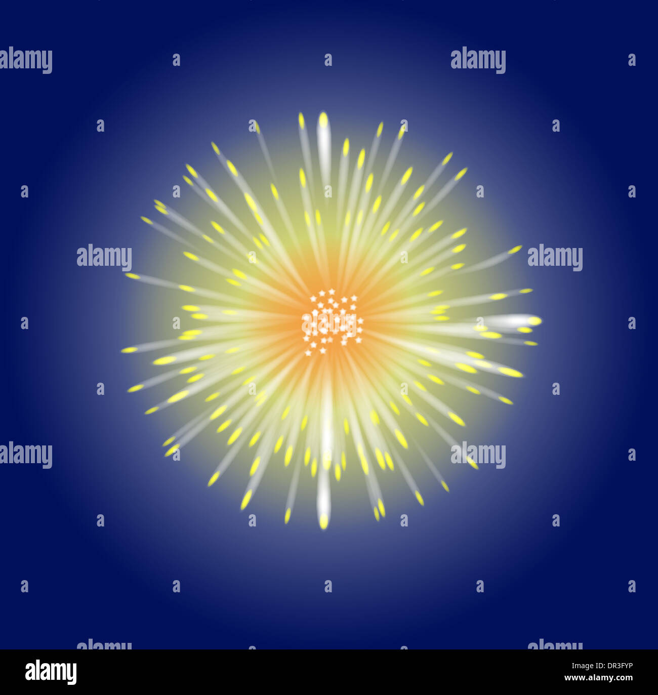 A celebration firework exploding in the night sky Stock Photo - Alamy