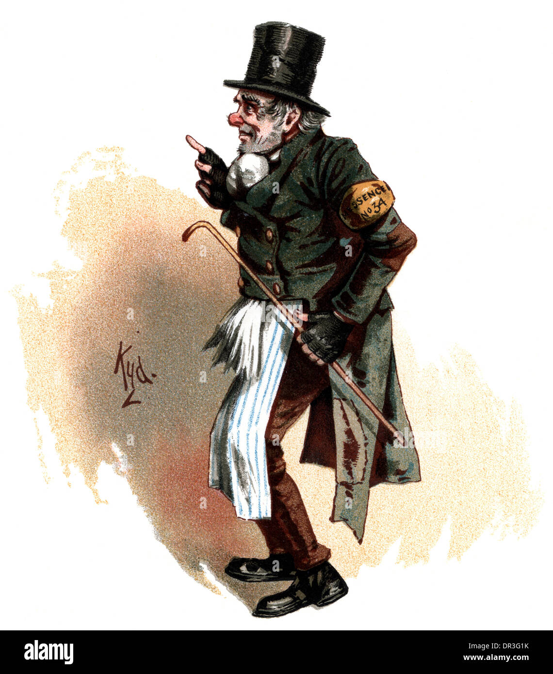 Trotty Veck. Dickens character Stock Photo - Alamy