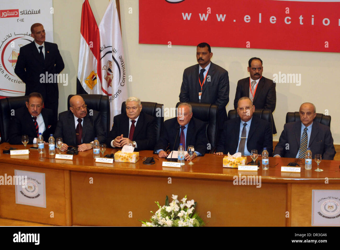 Cairo, Cairo, Egypt. 18th Jan, 2014. Nabil Salib, head of the Supreme ...