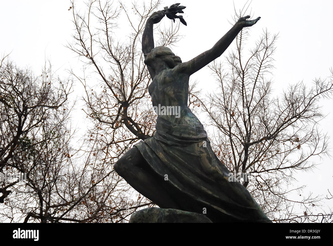 Bratislava, Slovakia. Bronze statue of Liberty Stock Photo - Alamy