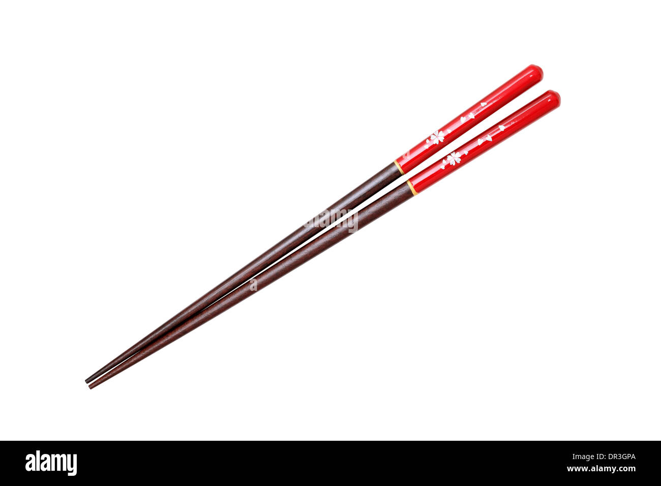 Japanese chopsticks, cherry blossom flower pattern Stock Photo - Alamy