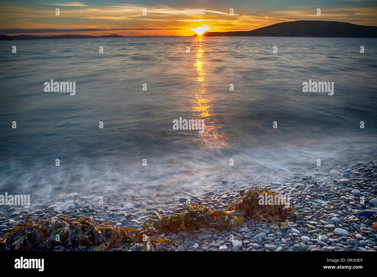 Sunset at Ardmair Bay, Scottish Highlands Stock Photo - Alamy