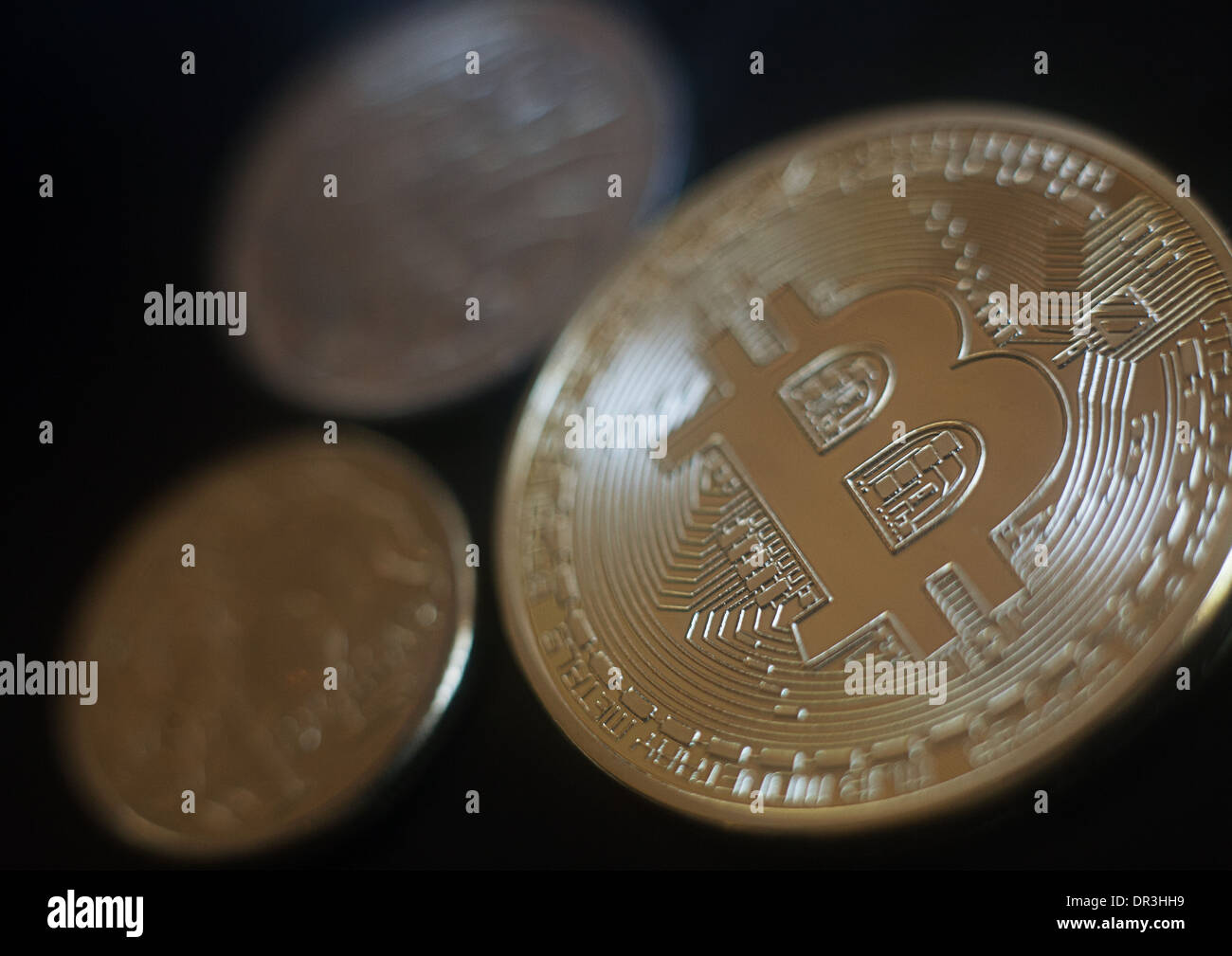 Bitcoin, Crypto Currency Stock Photo - Alamy