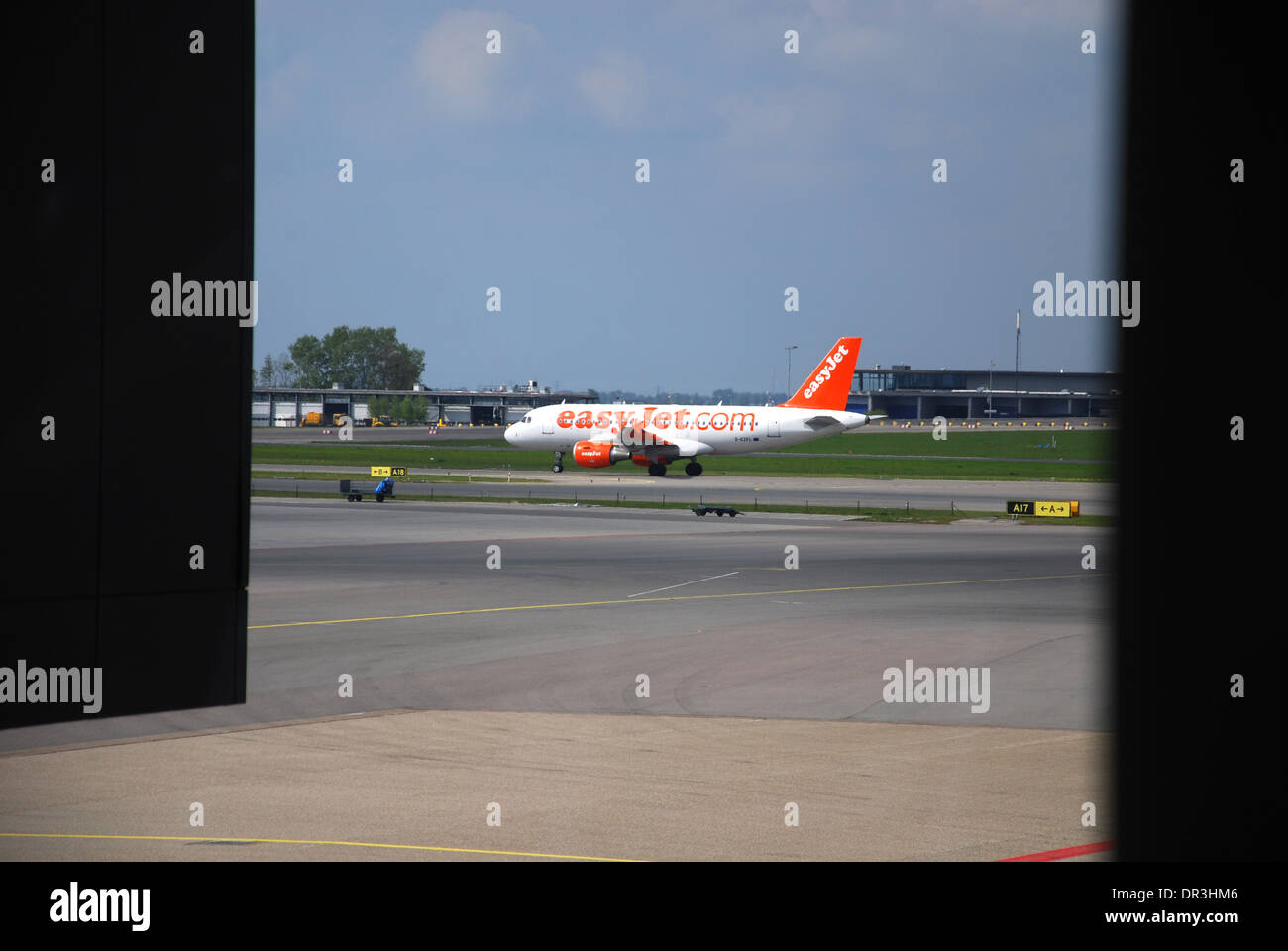 EasyJet Airbus taking off from Schiphol Airport Amsterdam Netherlands ...