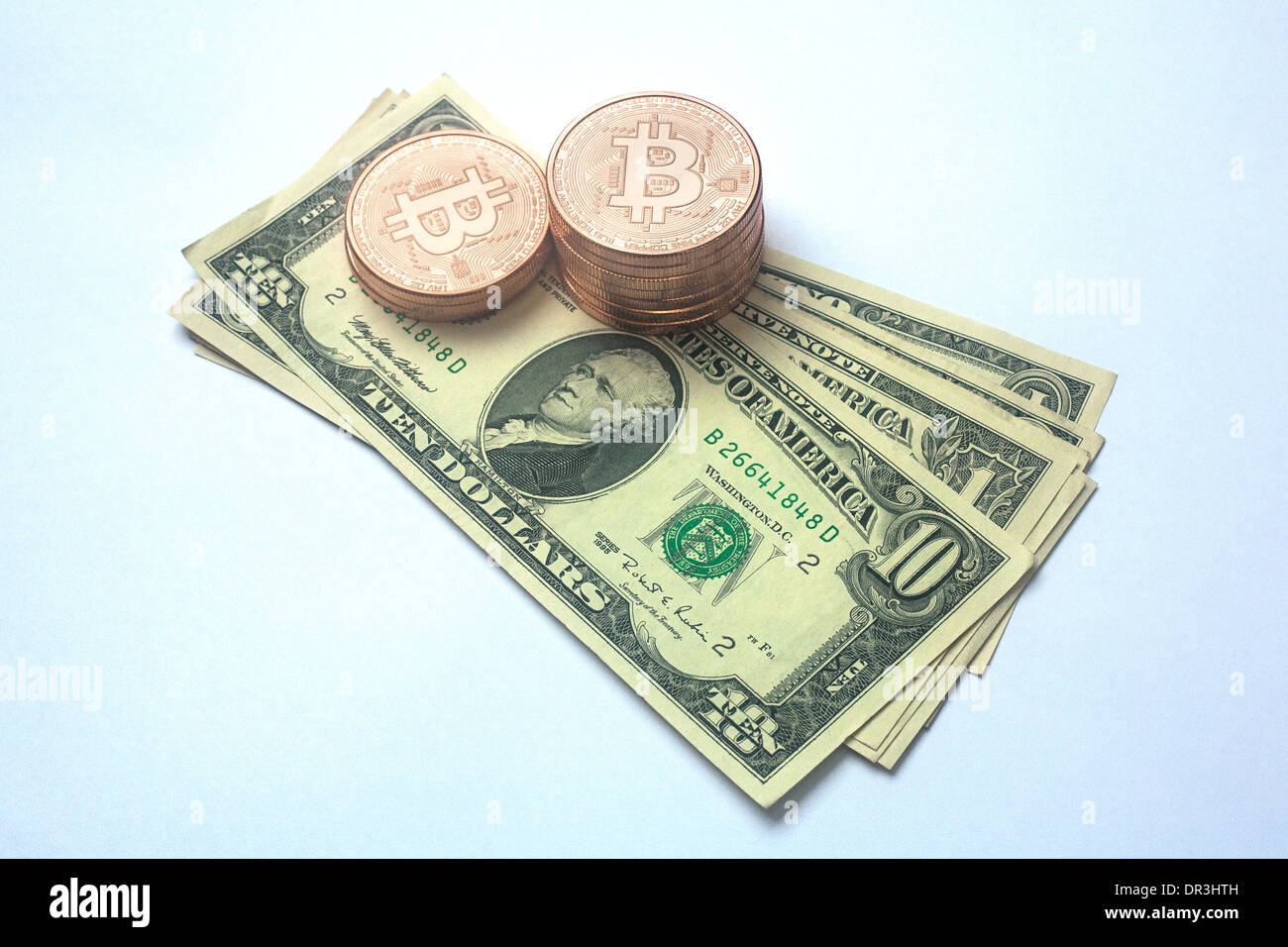 Bitcoin crypto money system Stock Photo - Alamy