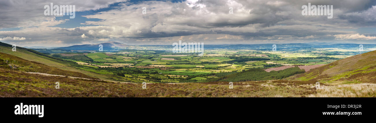 Panorama from north to east over the Golden Vale of Tipperary, from The ...