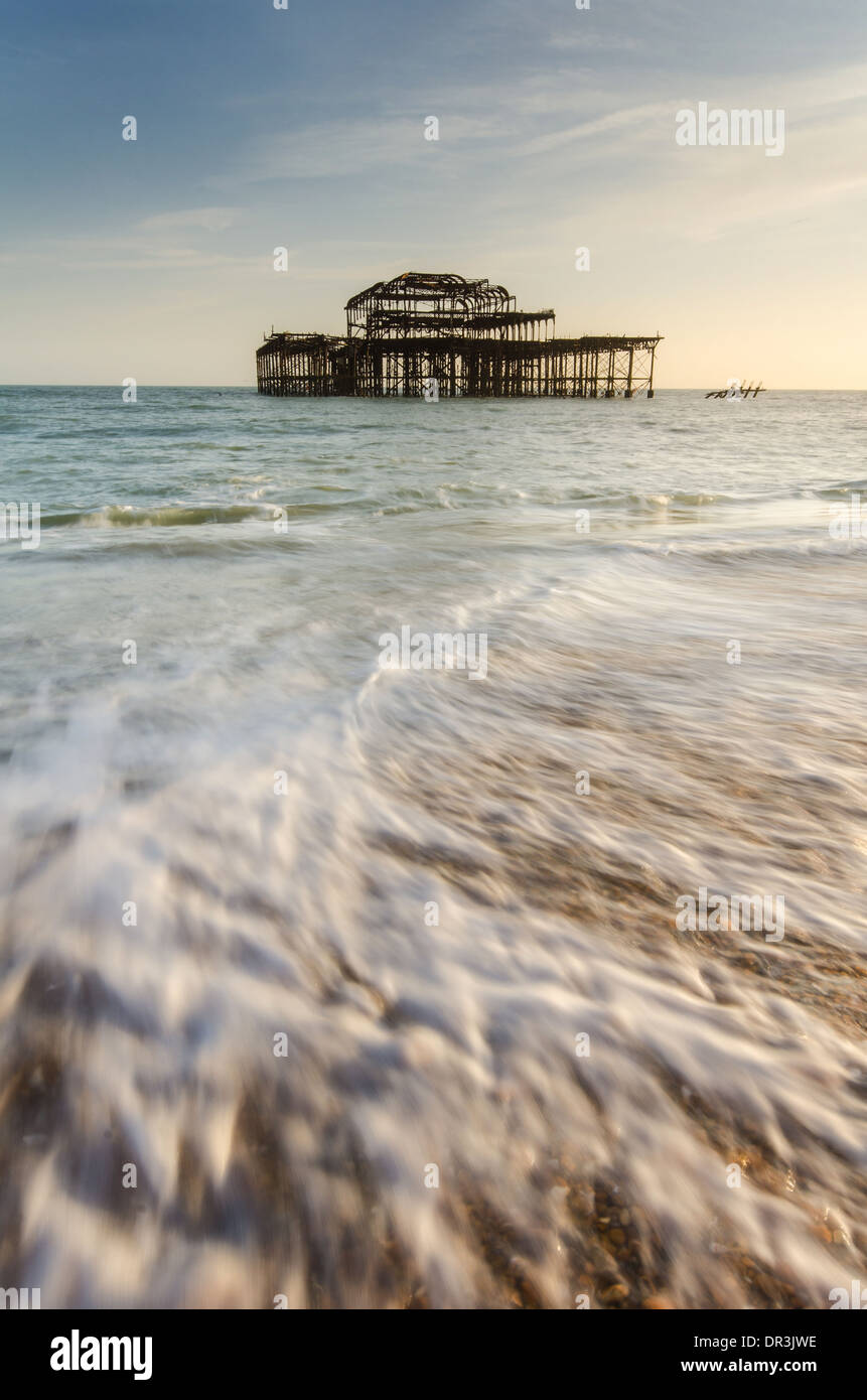 Brighton old pier hi-res stock photography and images - Alamy