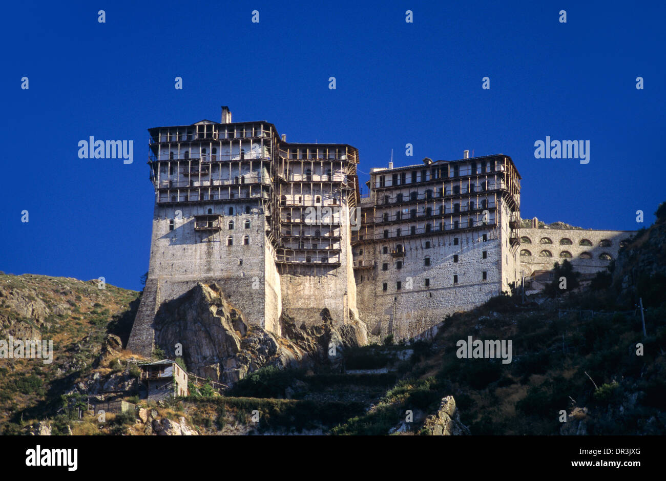 Simonopetra Monastery or Simonos Petra Monastery (c14th) Mount Athos ...