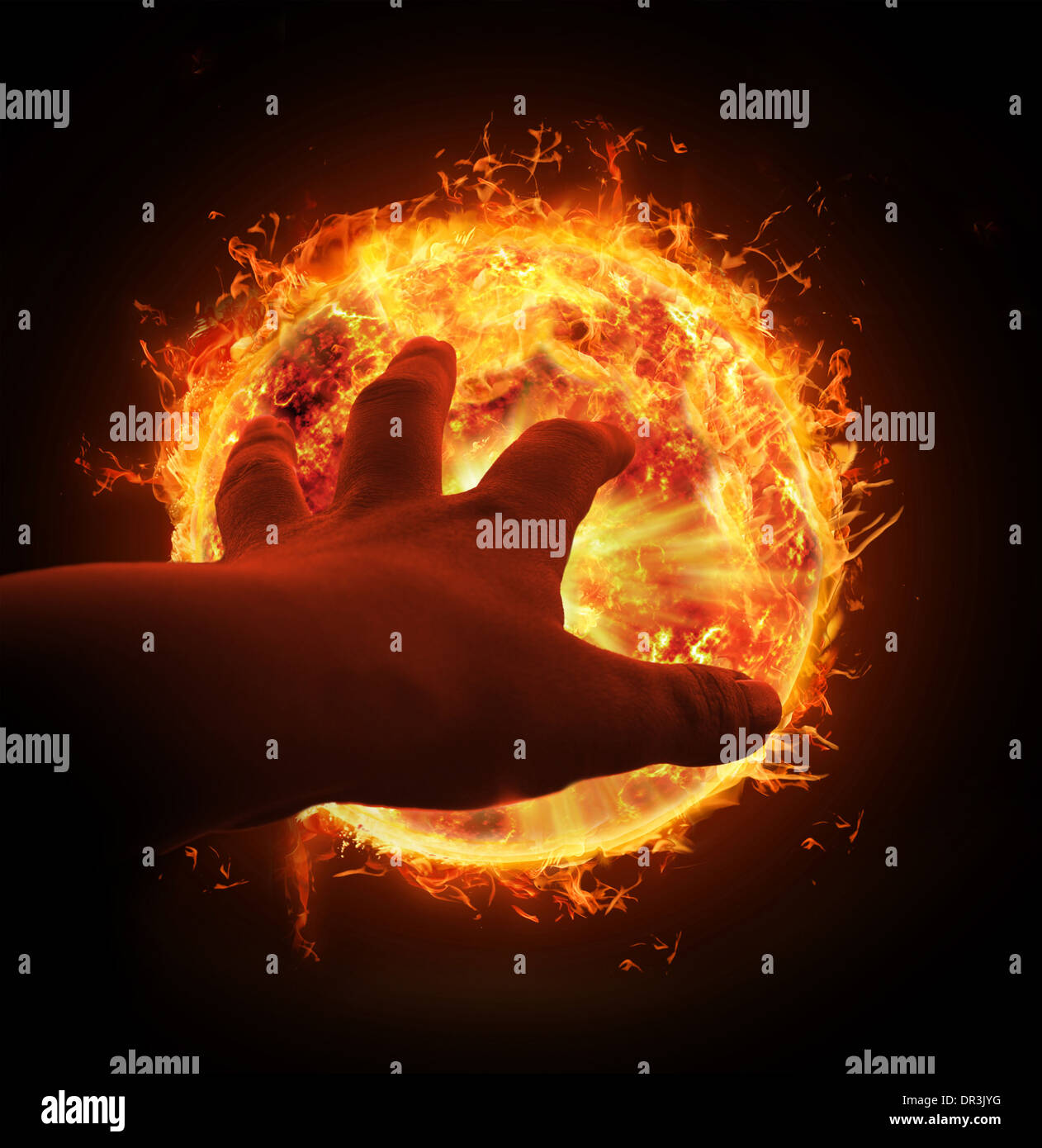 hand takes the sun Stock Photo - Alamy