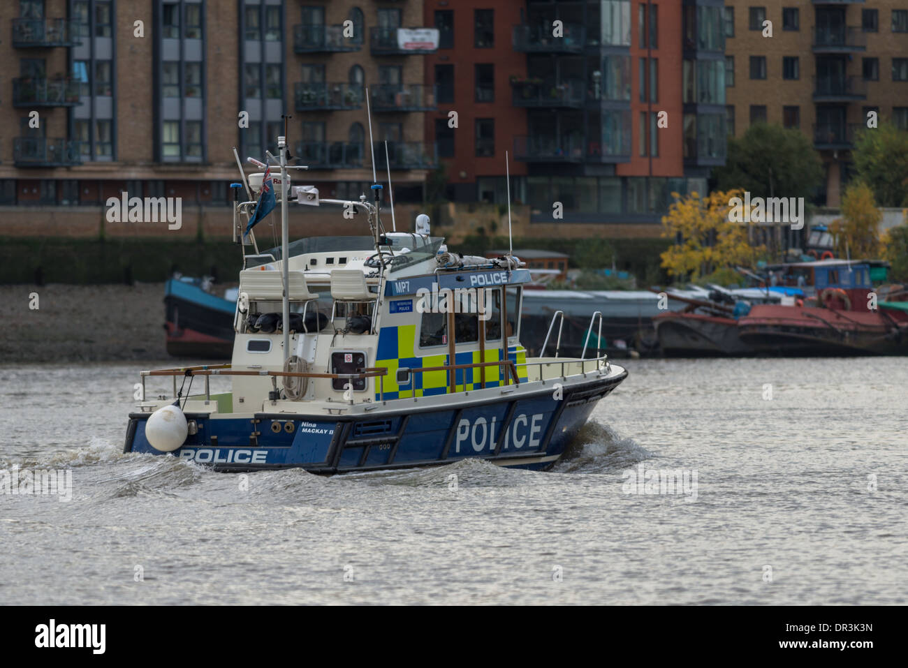 River thames police boat hi-res stock photography and images - Alamy