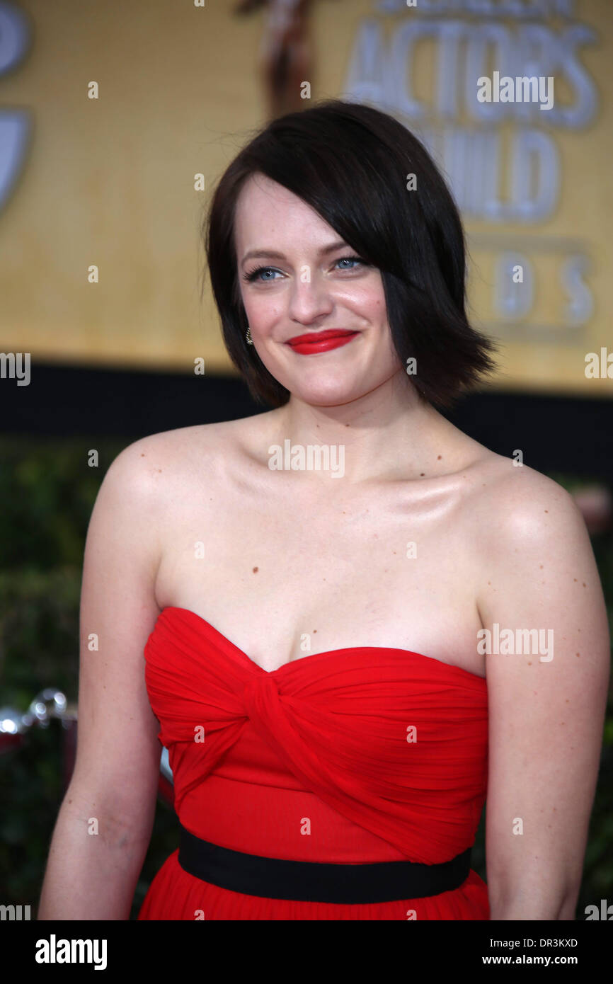 Los Angeles, USA. 18th Jan, 2014. Actress Elisabeth Moss attends the ...