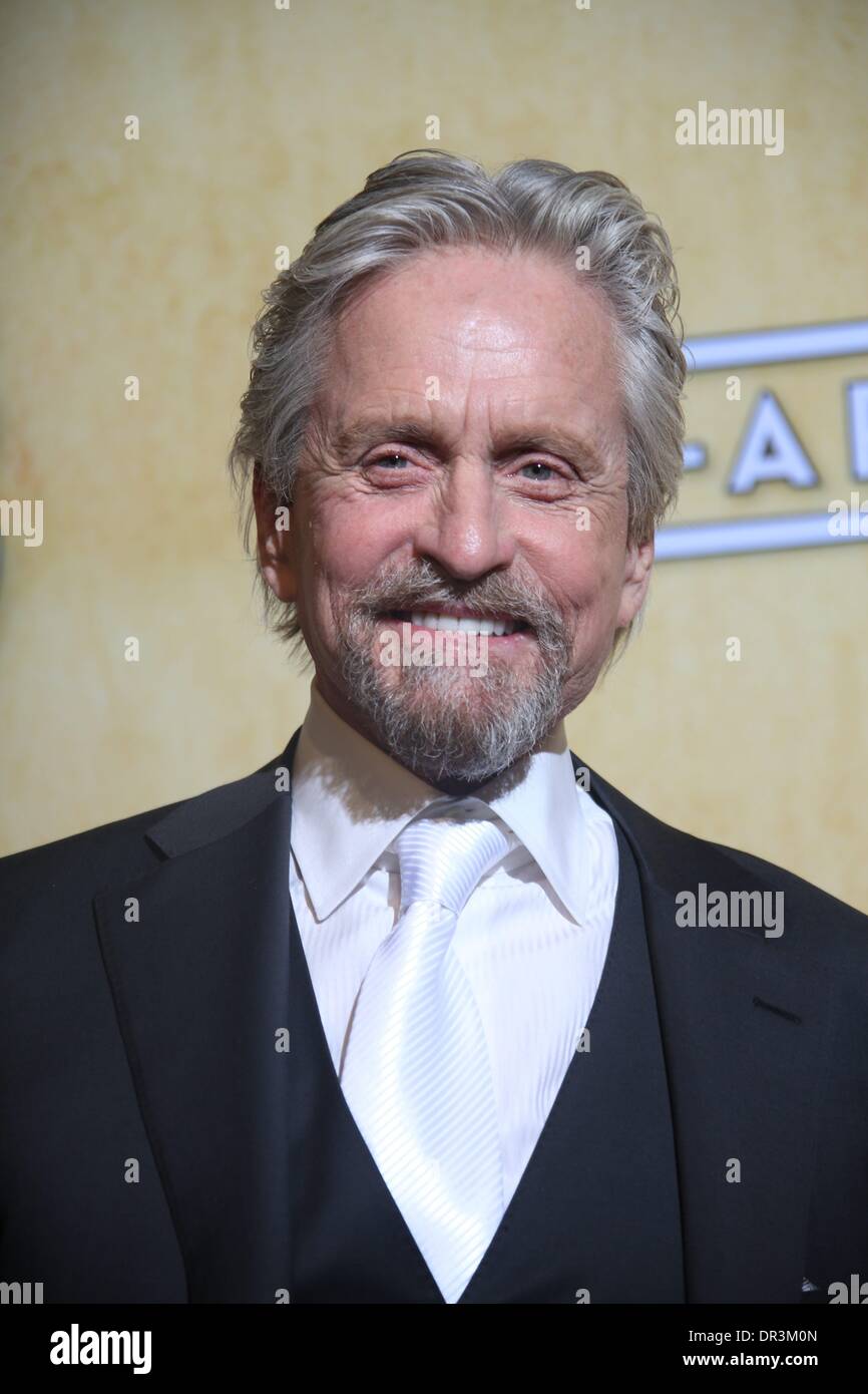 Los Angeles, USA. 18th Jan, 2014. Actor Michael Douglas poses in the ...
