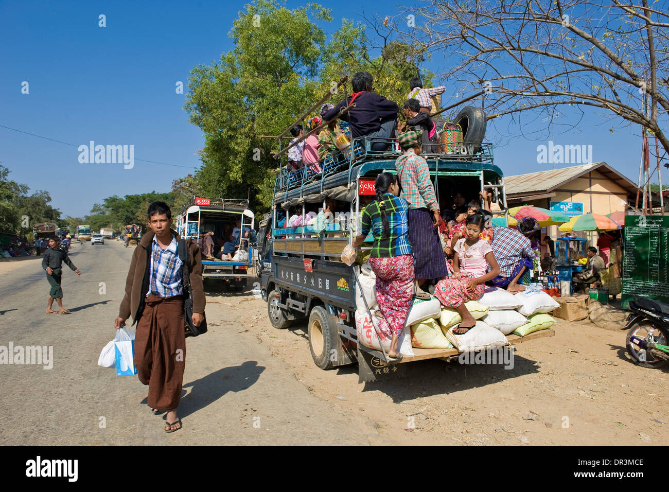 Myanmar, Thau, local transport Stock Photo - Alamy