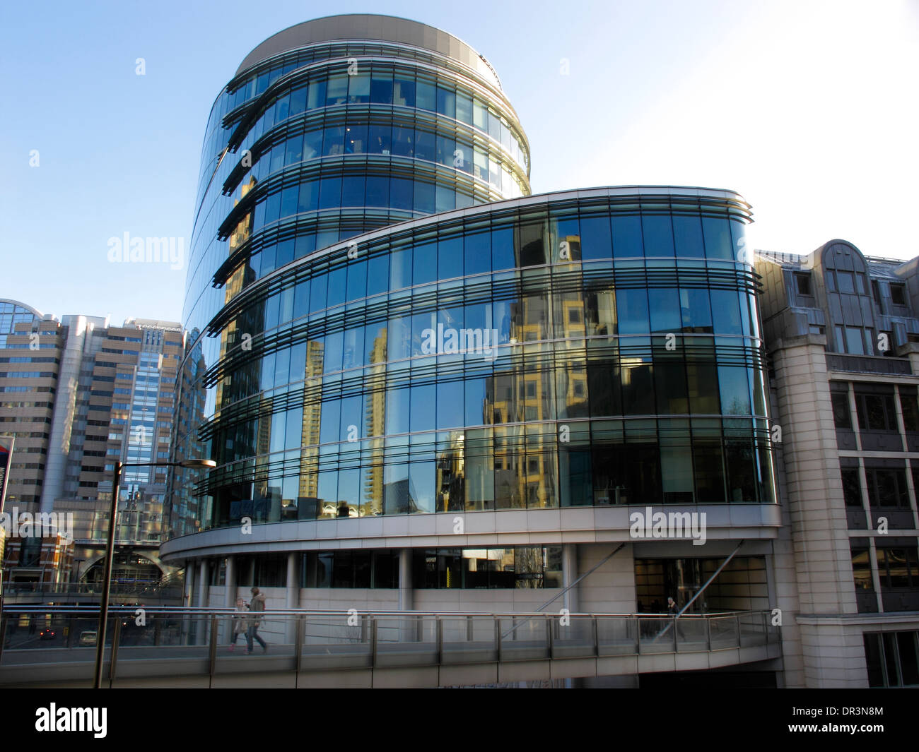 Office buildings around London Wall, City of London, England, UK Stock ...