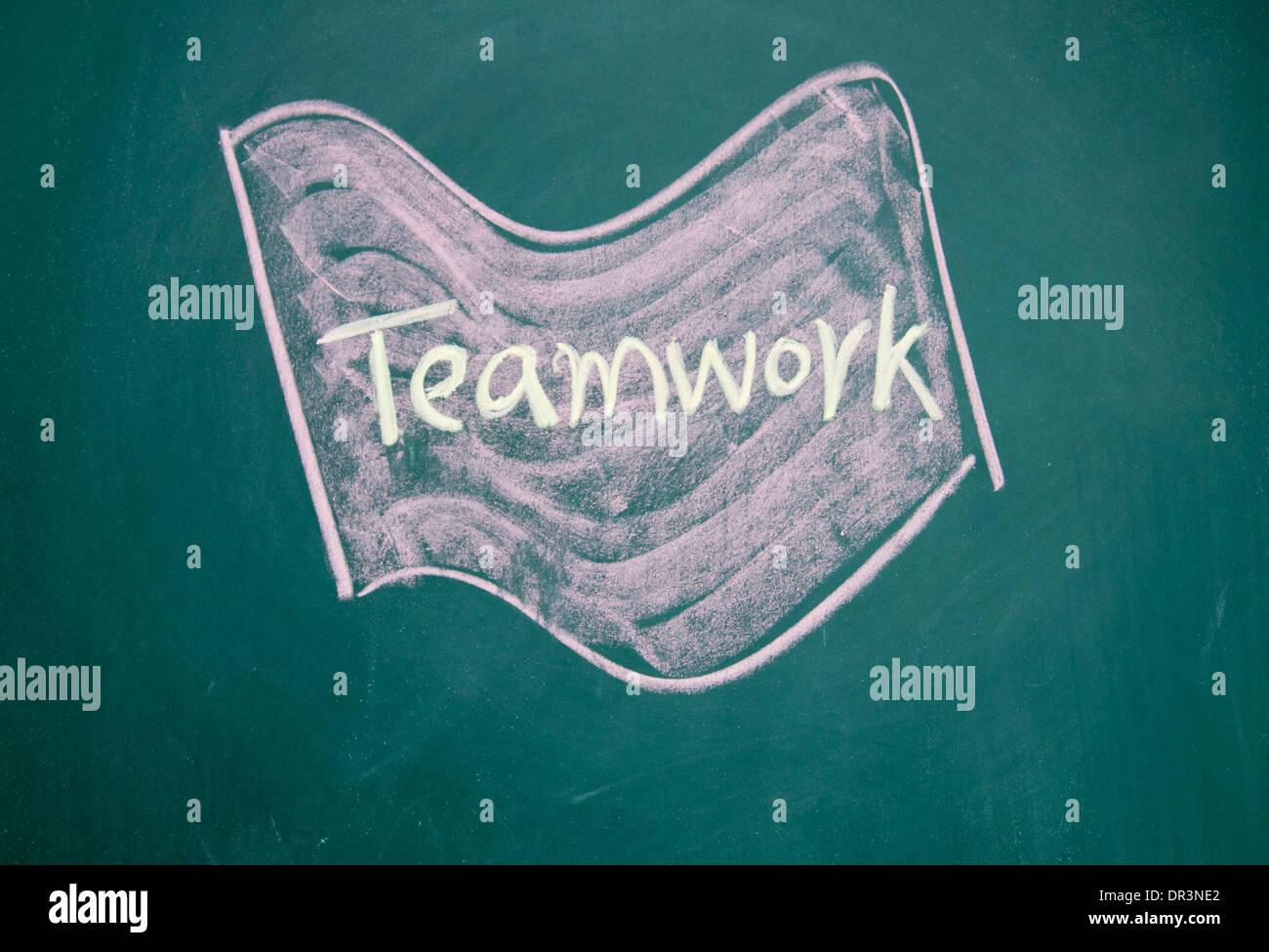 teamwork flag sign Stock Photo - Alamy