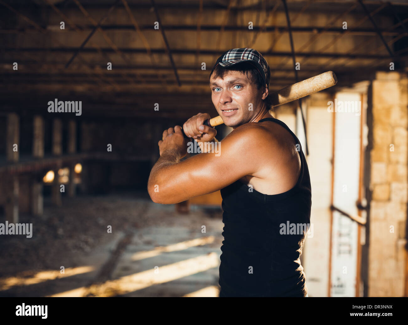Muscular man baseball bat on hi-res stock photography and images - Alamy