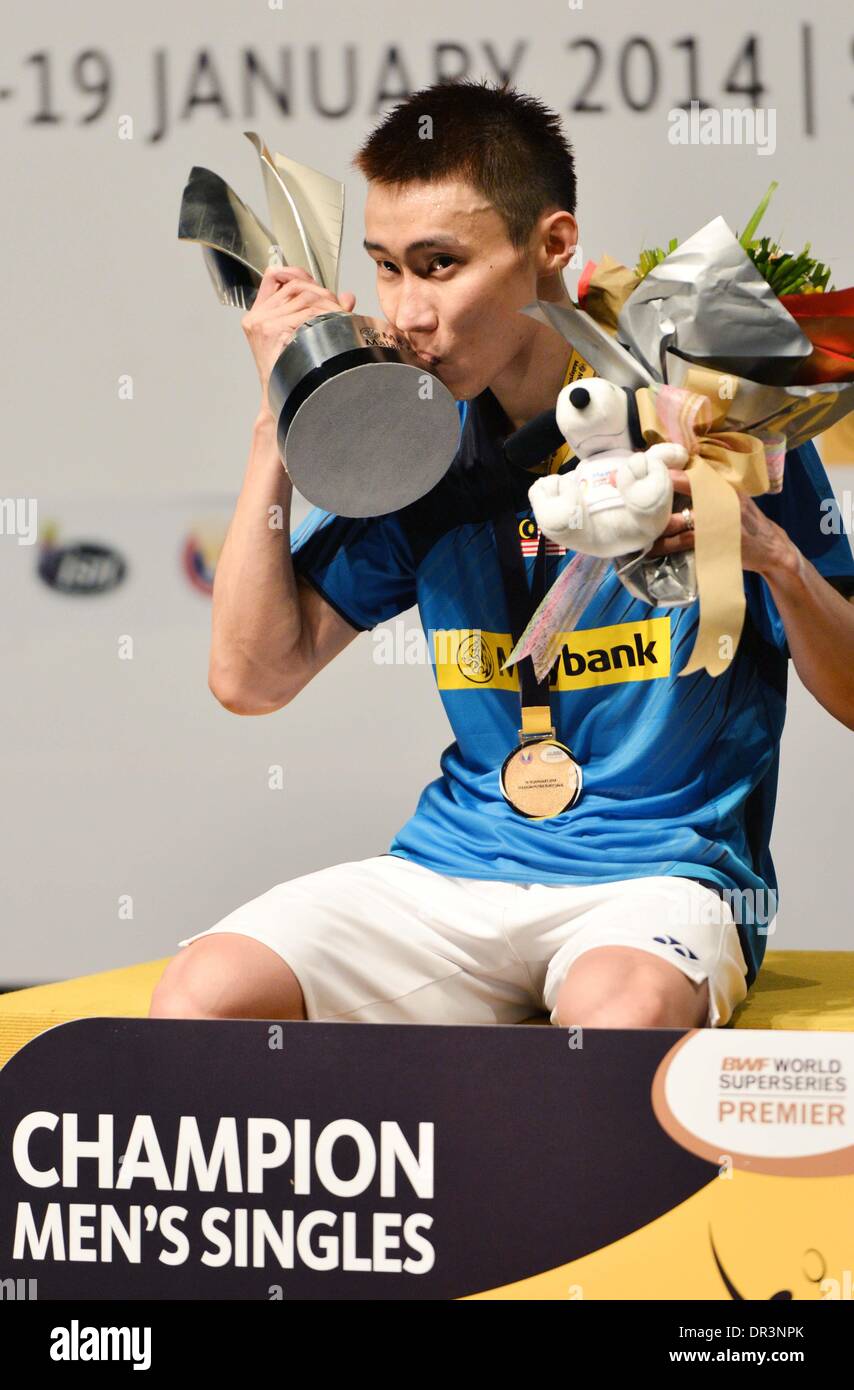 Kuala Lumpur. 19th Jan, 2014. Malaysia's Lee Chong Wei poses with his ...