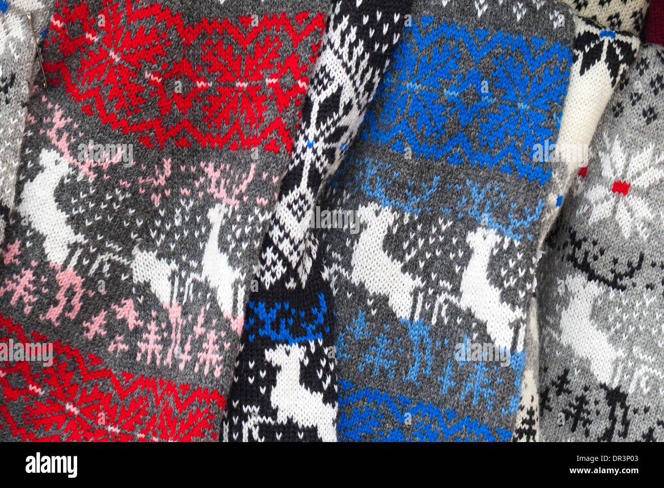 Colorful woolen mittens with traditional Latvian patterns Stock Photo ...