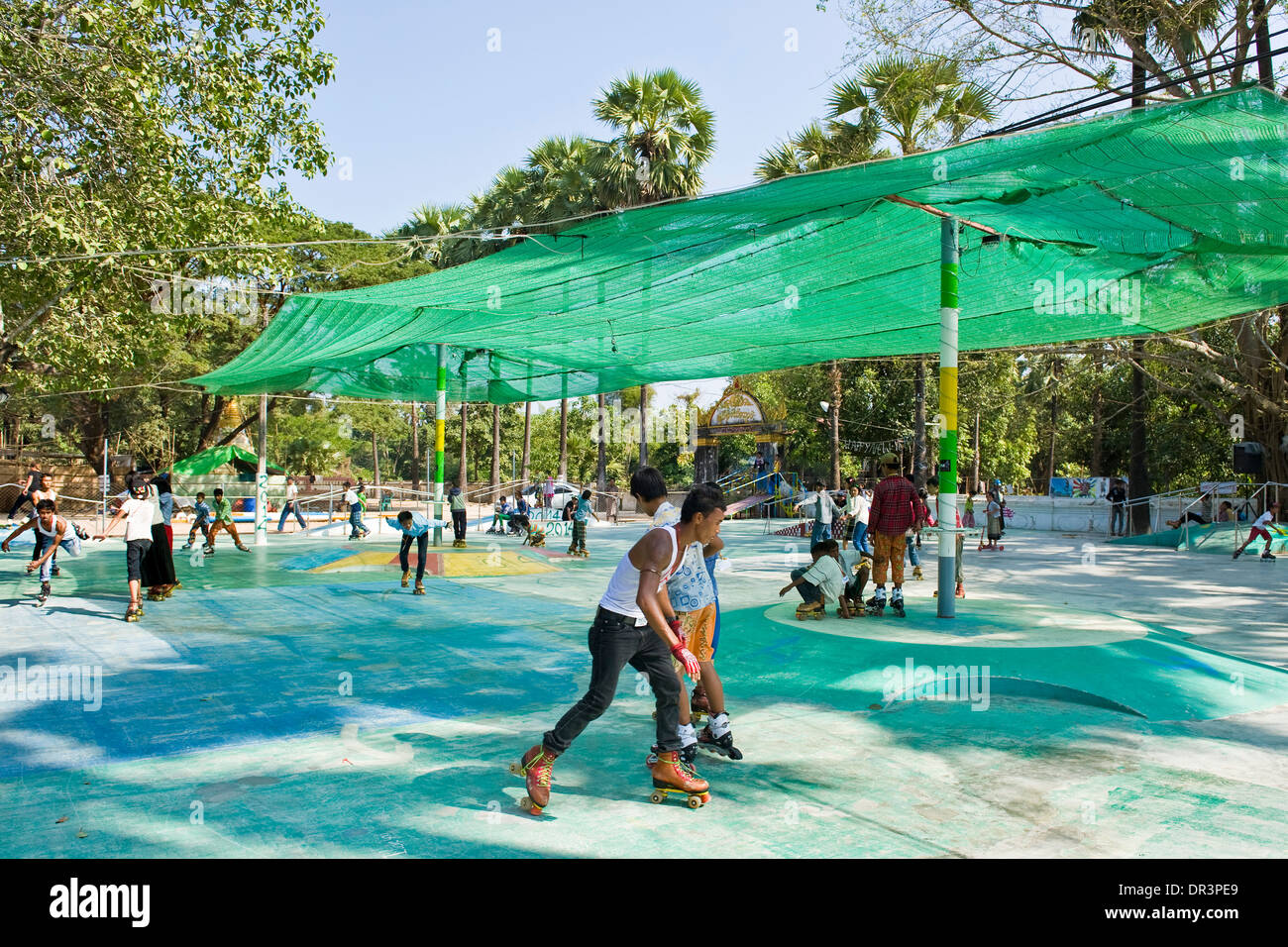 Myanmar, Bago, skating rink Stock Photo - Alamy