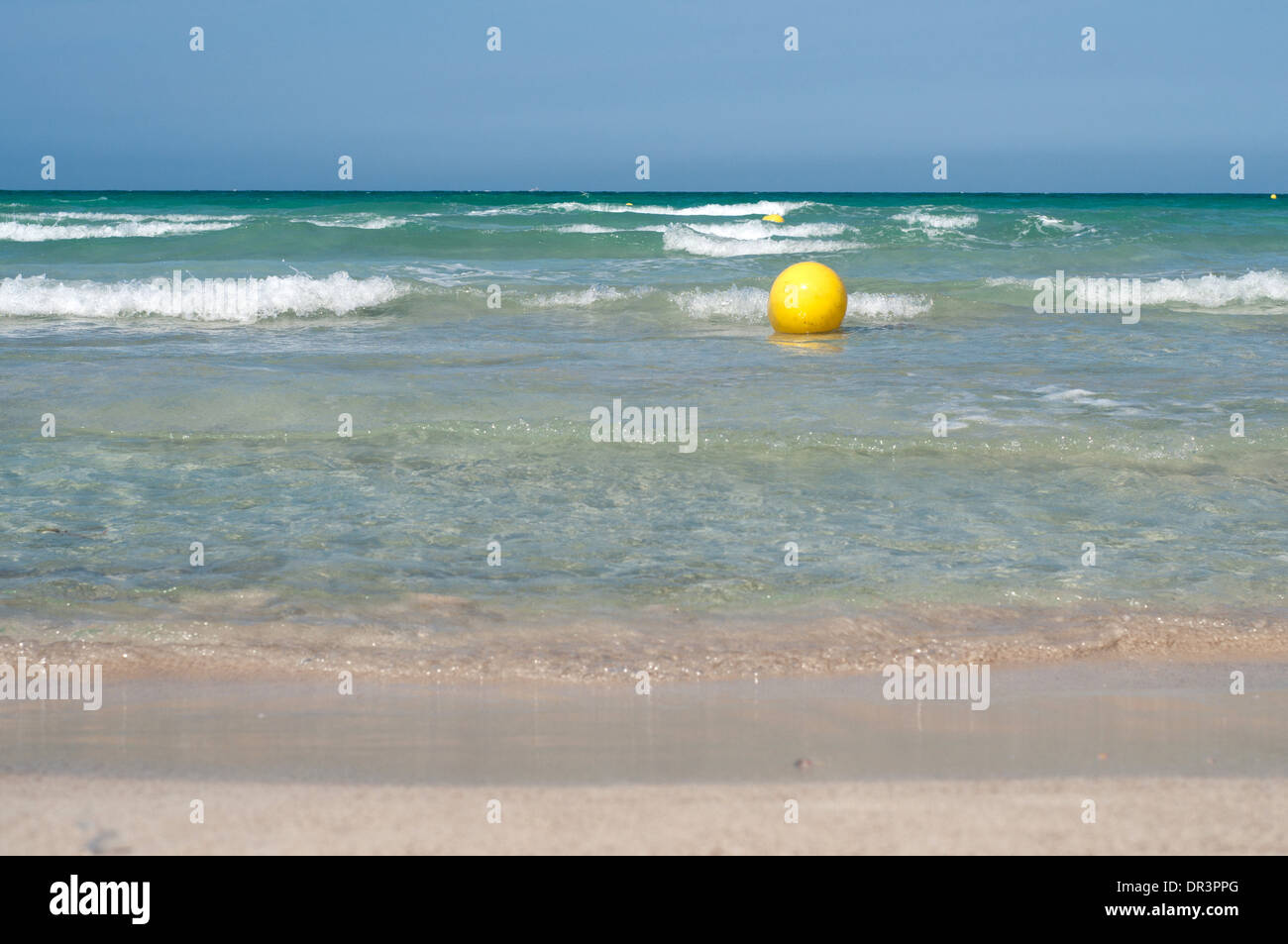 Sea view from sand beach Stock Photo - Alamy