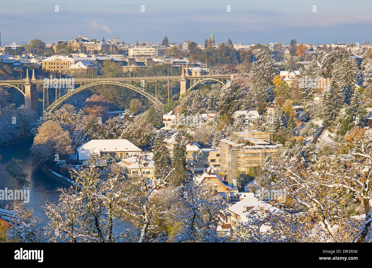 Bern rooftops snow hi-res stock photography and images - Alamy