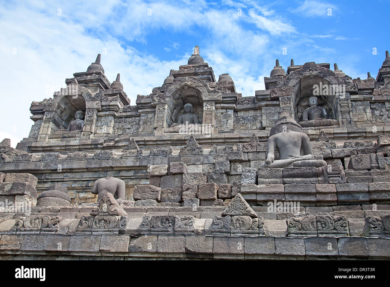 Borobudur temple near Yogyakarta on Java island, Indonesia Stock Photo ...