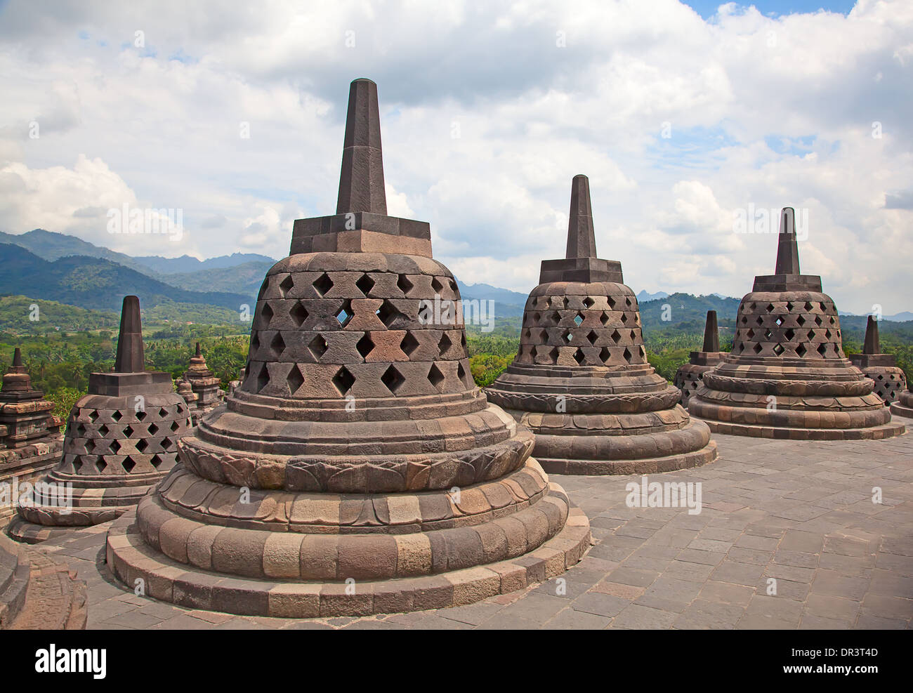Borobudur temple near Yogyakarta on Java island, Indonesia Stock Photo ...