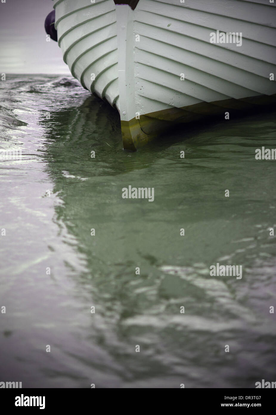 clinker built dingy in mud berth Stock Photo - Alamy