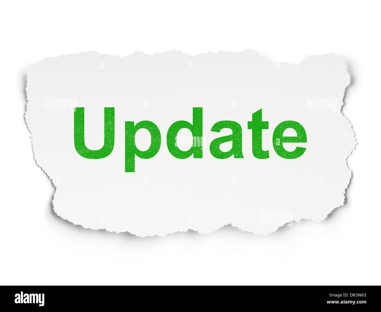 Web design concept: Update on Paper background Stock Photo - Alamy