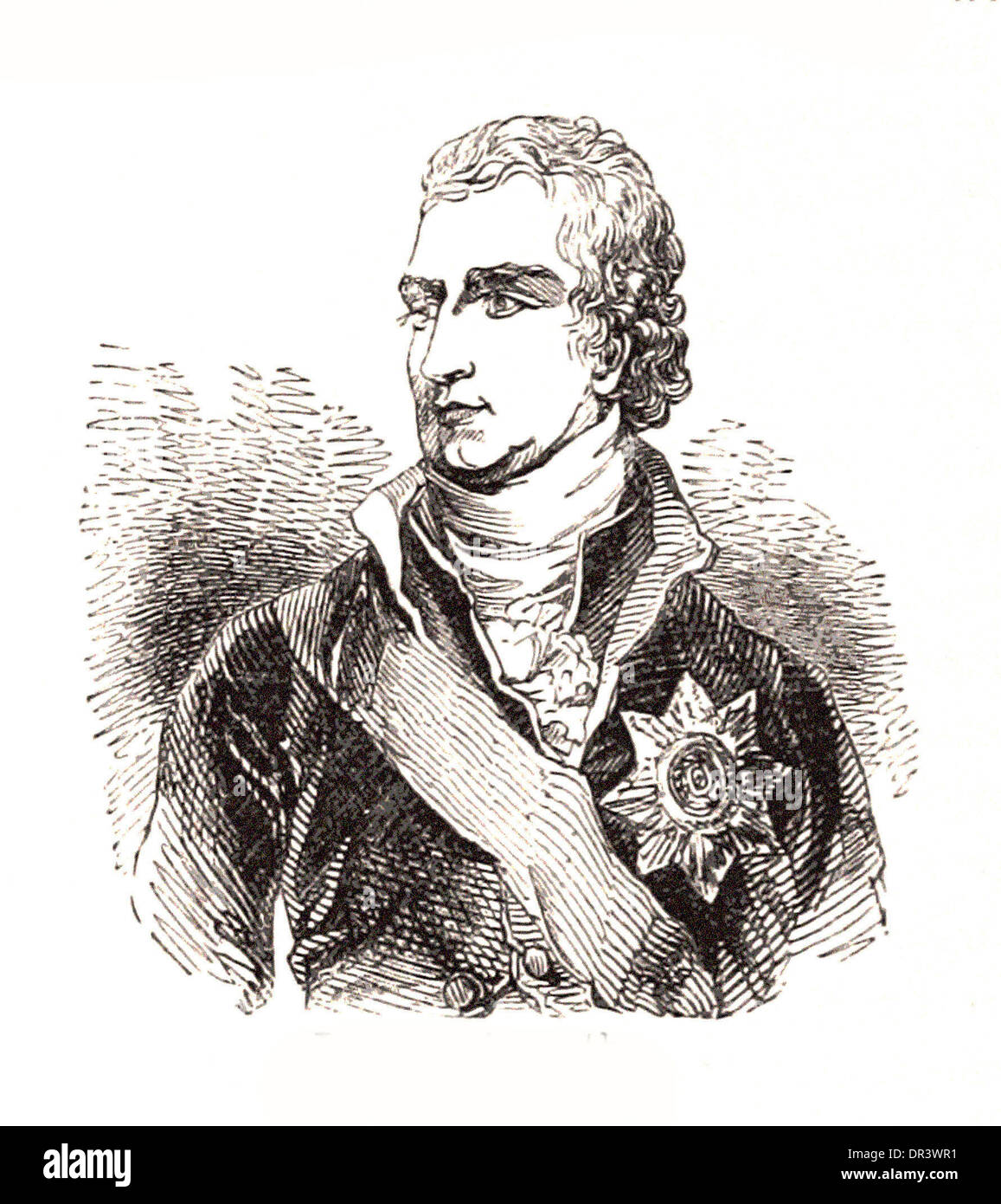 Portrait of Lord Withworth - Britsh engraving Stock Photo - Alamy