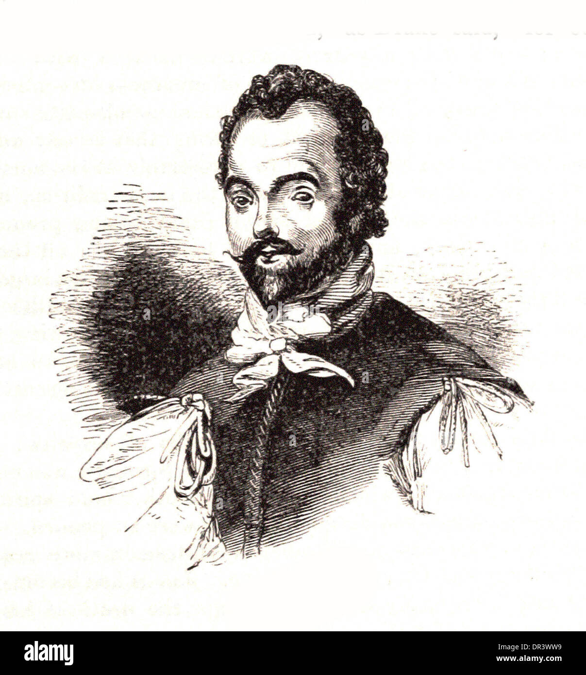 Portrait of William Drake - Britsh engraving Stock Photo - Alamy