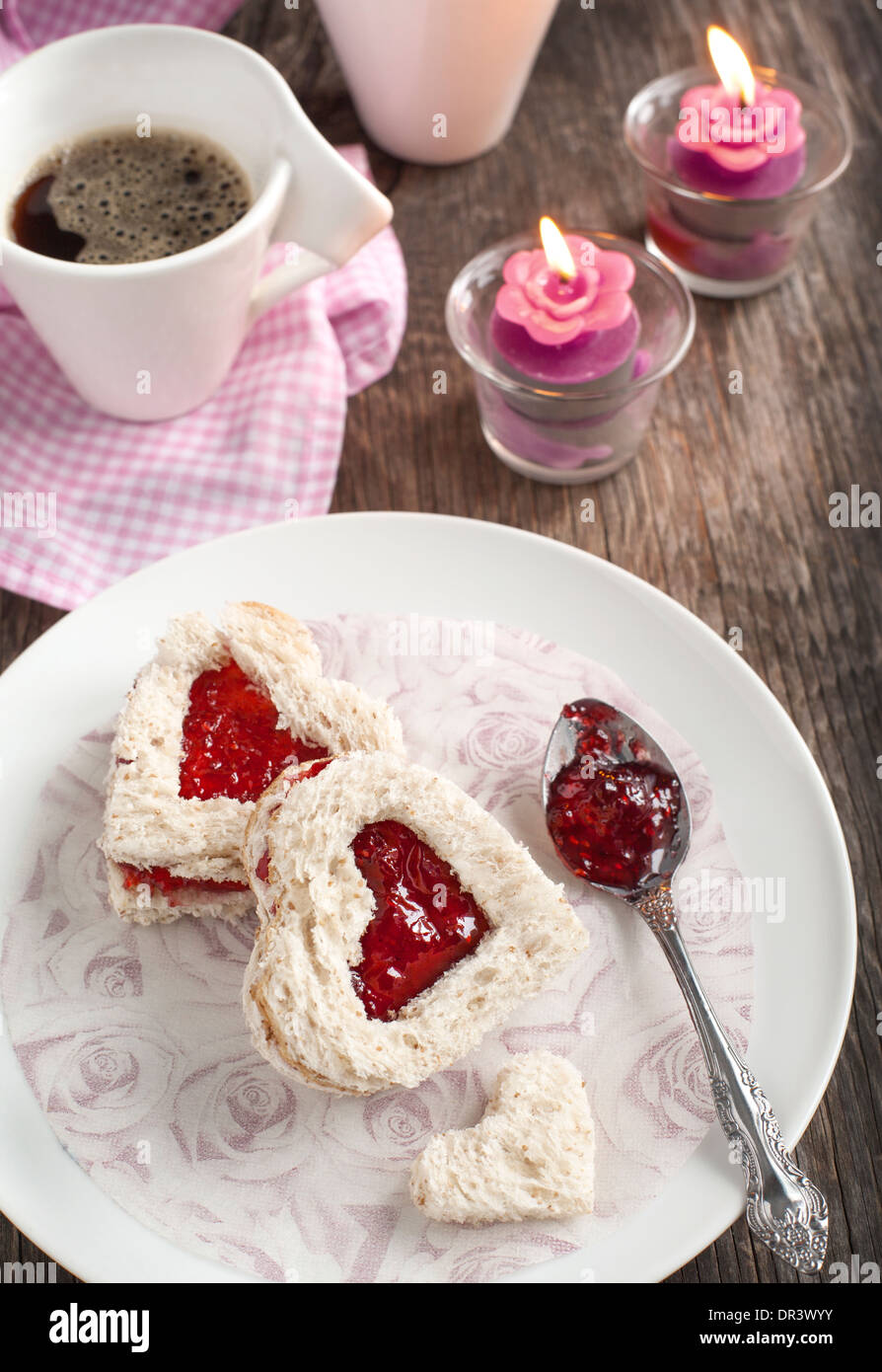 Pink jam slice hi-res stock photography and images - Alamy