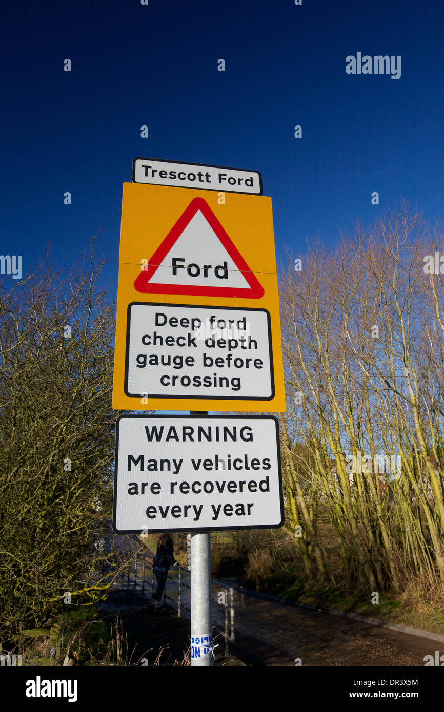Deep Ford Sign UK Stock Photo - Alamy