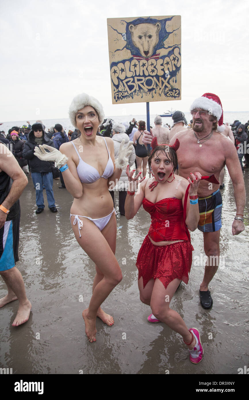 All Sorts Of People Came Out For The Annual Polar Bear Club New Years