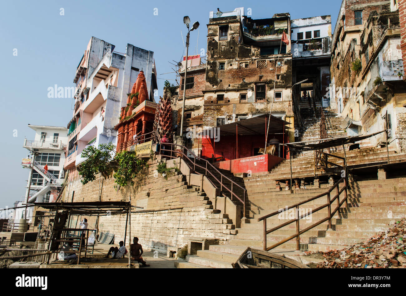Varanasi ganges river bank hi-res stock photography and images - Alamy