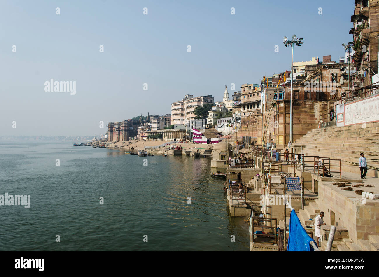 Ganges River bank, Varanasi, India Stock Photo - Alamy