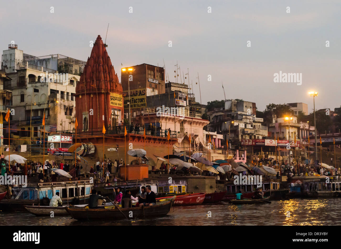 Ganges River bank, Varanasi, India Stock Photo - Alamy