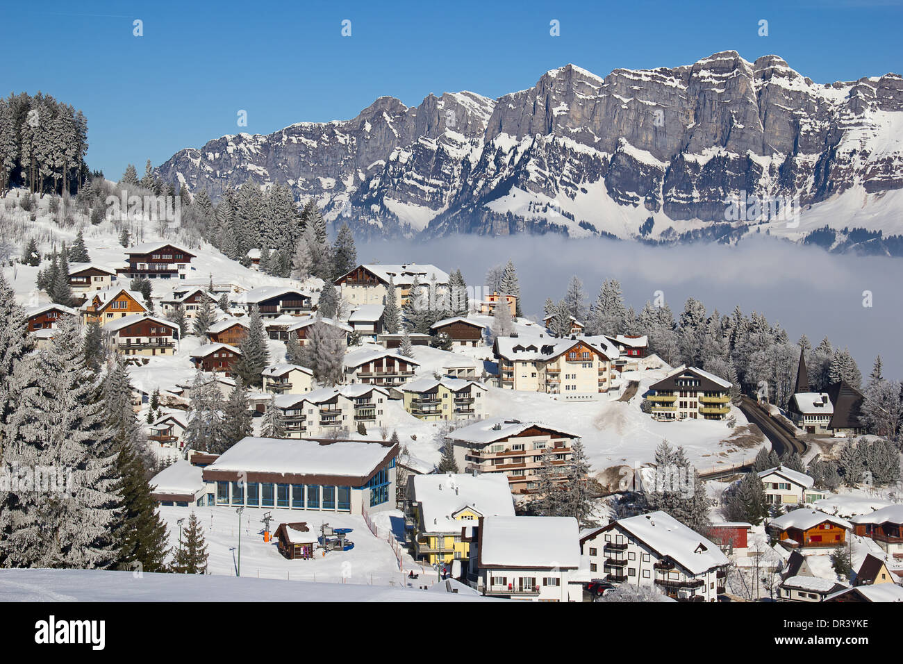 Winter in the swiss alps, Switzerland Stock Photo - Alamy