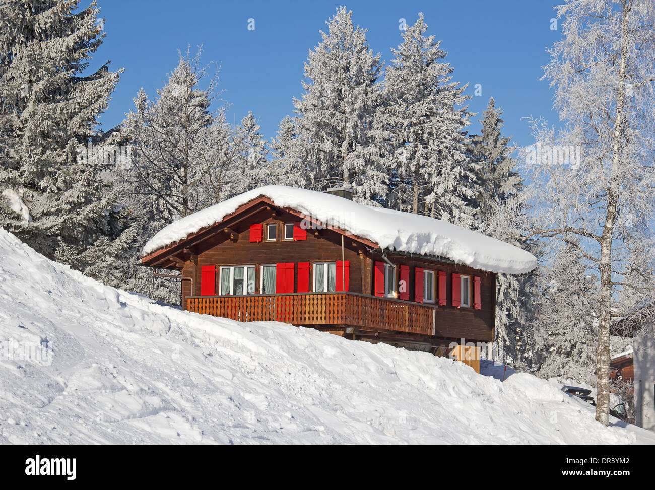 Slope on the skiing resort Flumserberg. Switzerland Stock Photo - Alamy