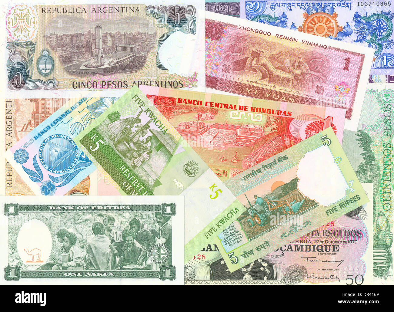 Old european country notes hi-res stock photography and images - Alamy