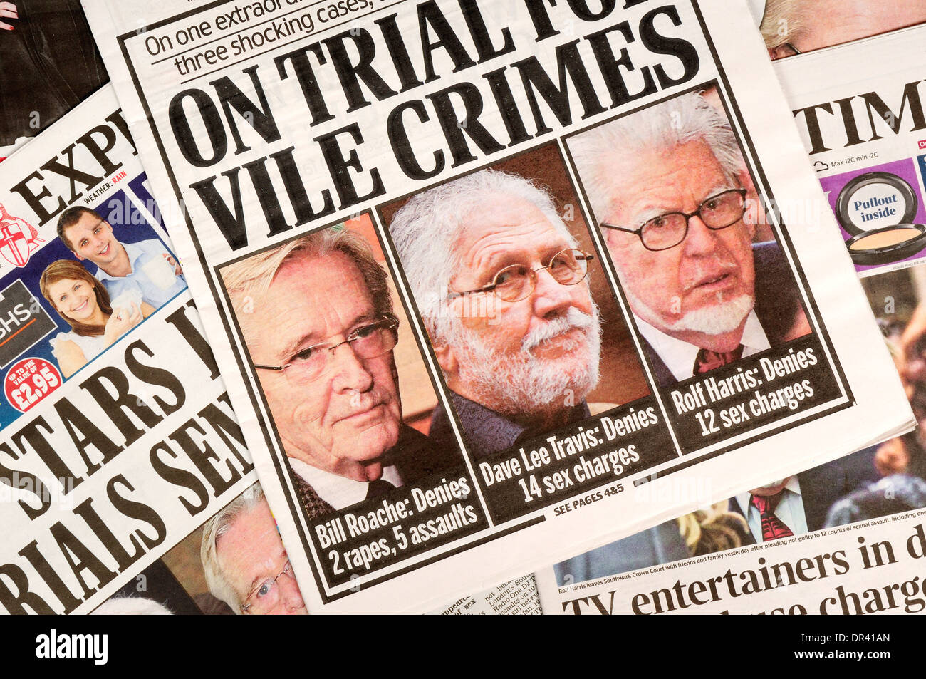 UK Newspaper Headlines Stock Photo - Alamy