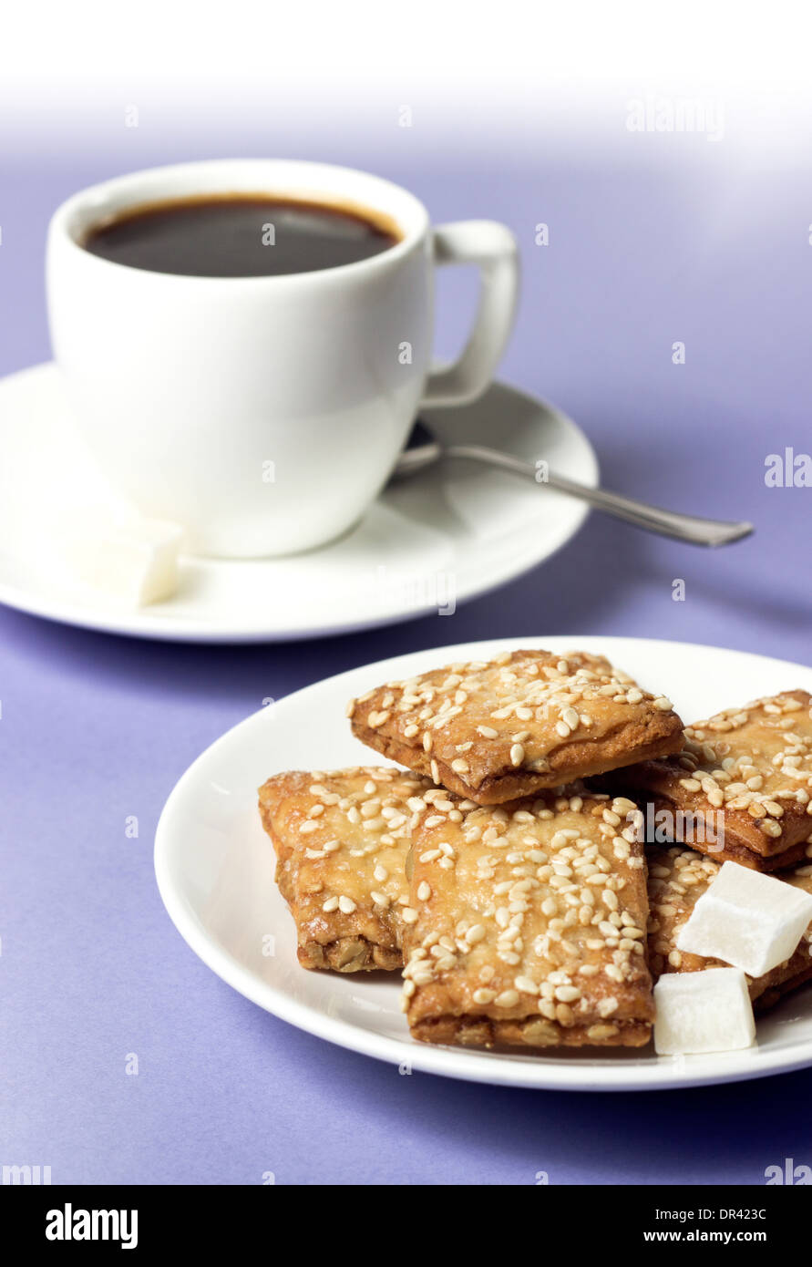 rustic biscuits with fresh coffee breakfast Stock Photo - Alamy