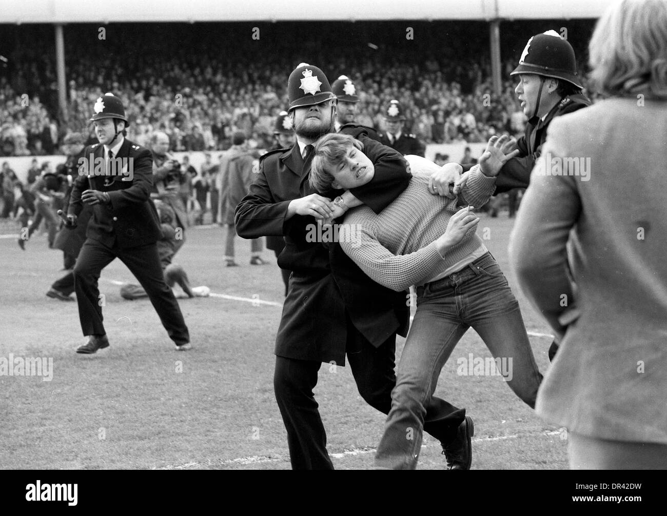 Football violence 1980s Black and White Stock Photos & Images - Alamy
