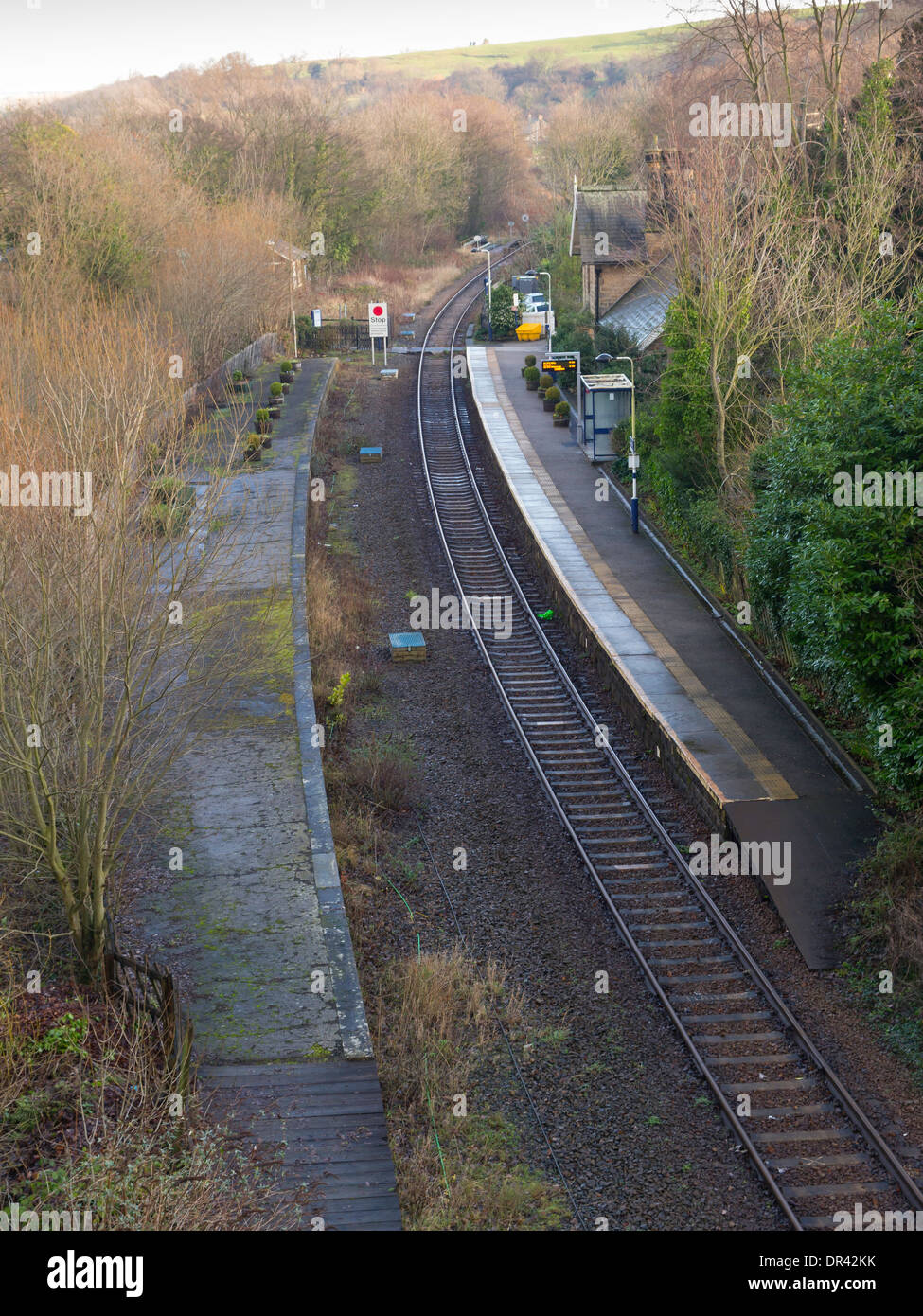 Train station at Sleights on the Esk Valley railway from Middlesbrough ...