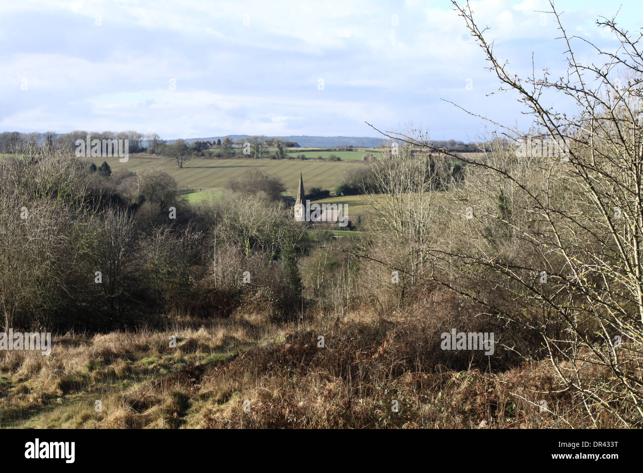 St Peter's Church, as seen from Clearwell Meed above, Clearwell ...